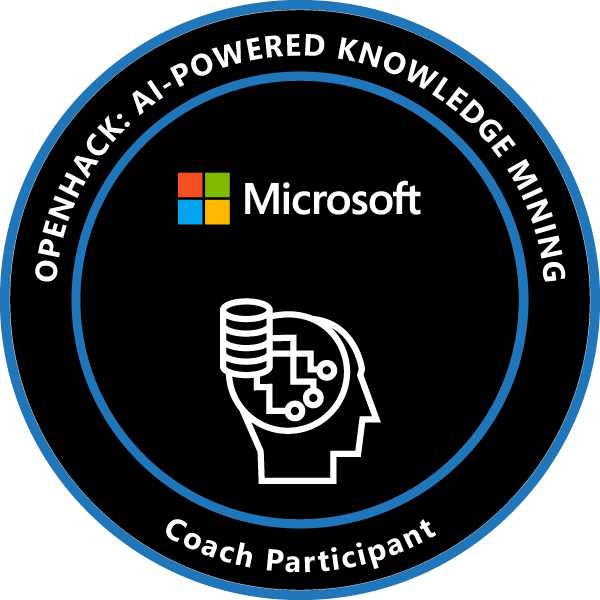 OpenHack: AI-Powered Knowledge Mining Coach - Credly