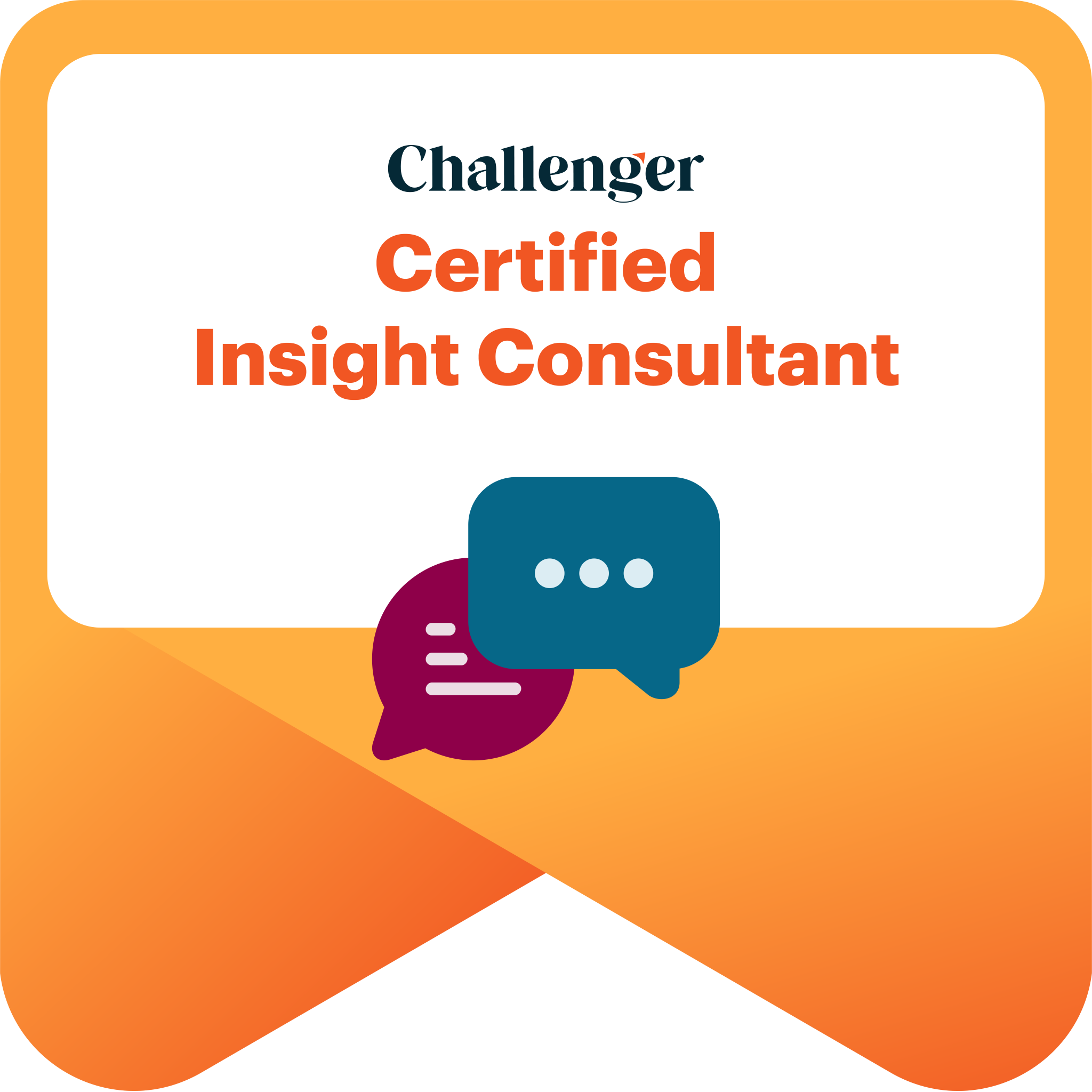 Challenger Certified Insight Consultant - Credly