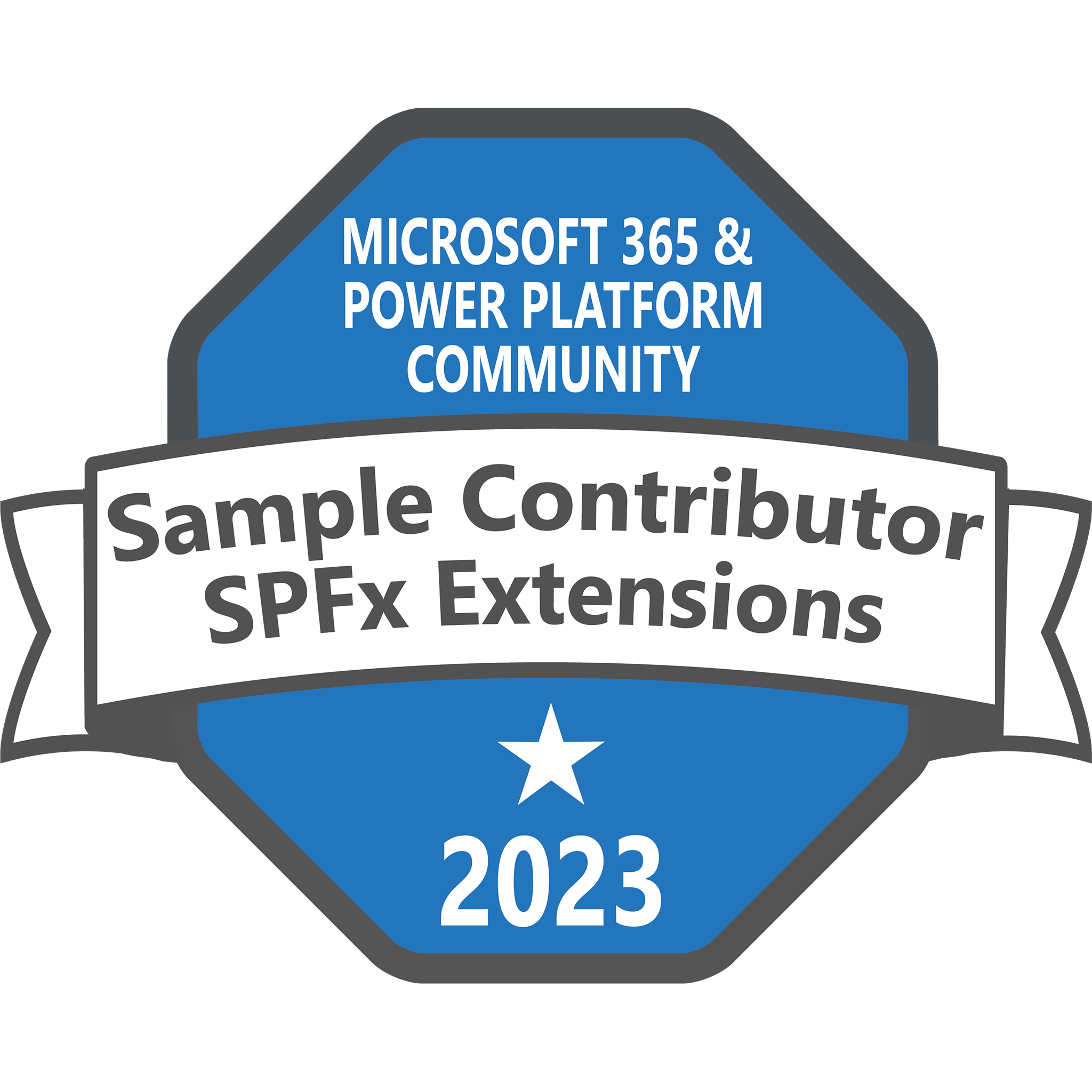 SPFx Extension Samples - Microsoft 365 & Power Platform Community 2023 - Credly