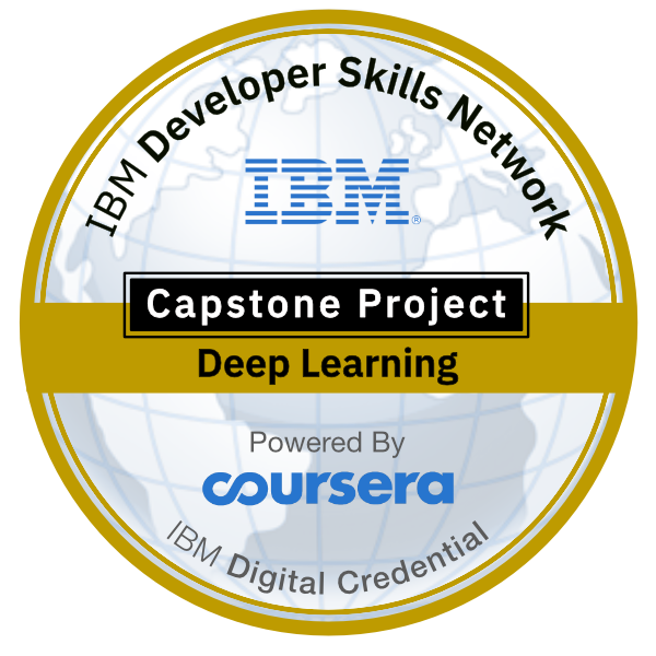 AI Capstone Project with Deep Learning - Credly