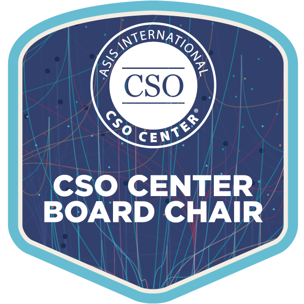 ASIS CSO Center Board Chair - Credly