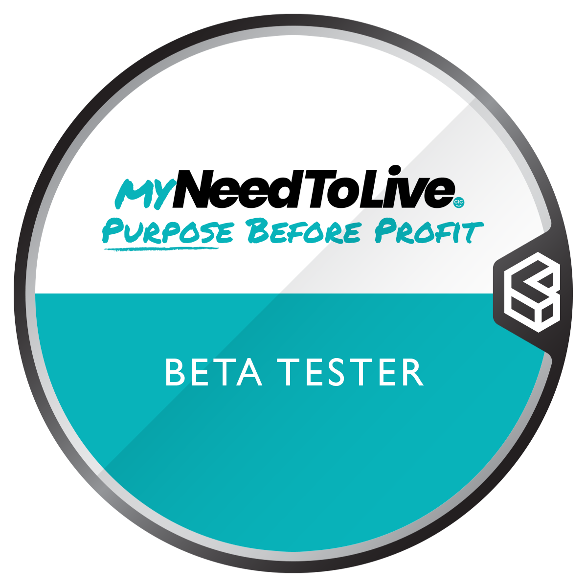 My Need to Live - Online Learning Beta Tester - Credly