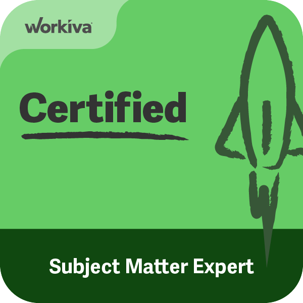 Workiva Subject Matter Expert - Credly