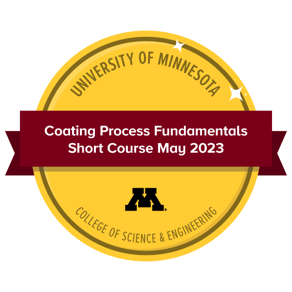 Coating Process Fundamentals Short Course May 2023 - Credly