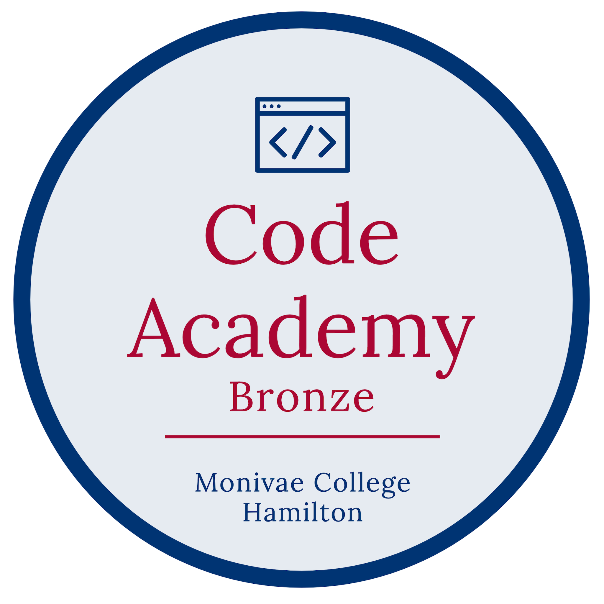 Code Academy - Bronze - Credly