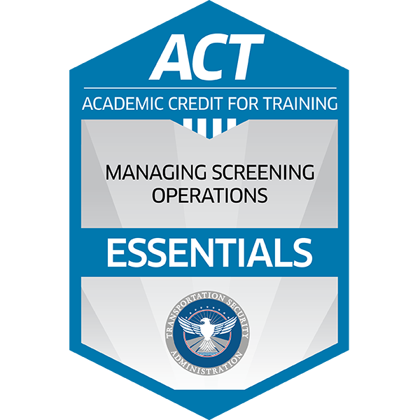 Essentials of Managing Screening Operations - Credly