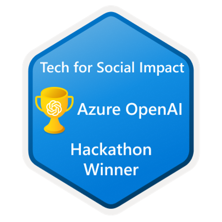 Azure OpenAI Hackathon Winner - Credly