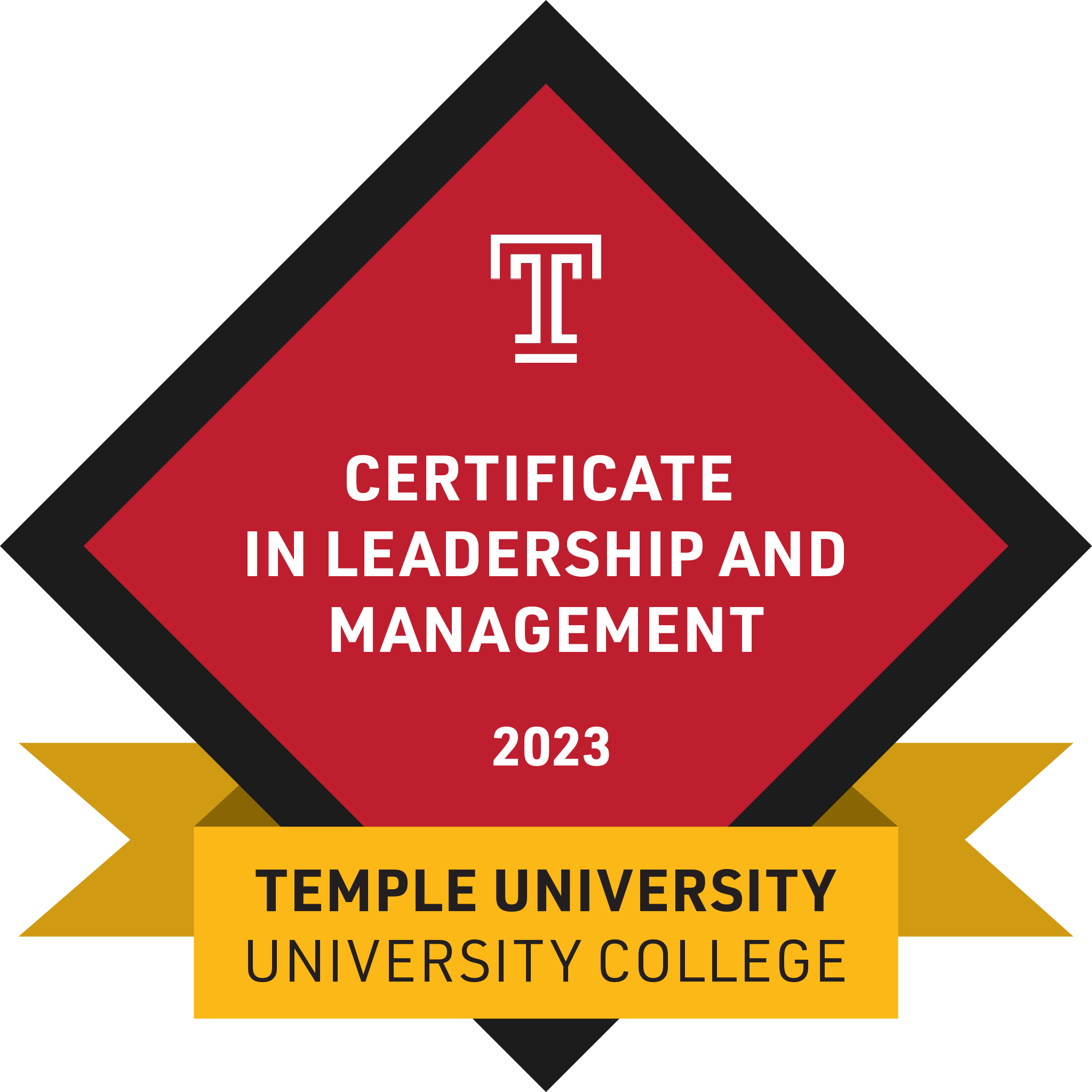 Certificate in Leadership and Management - Credly