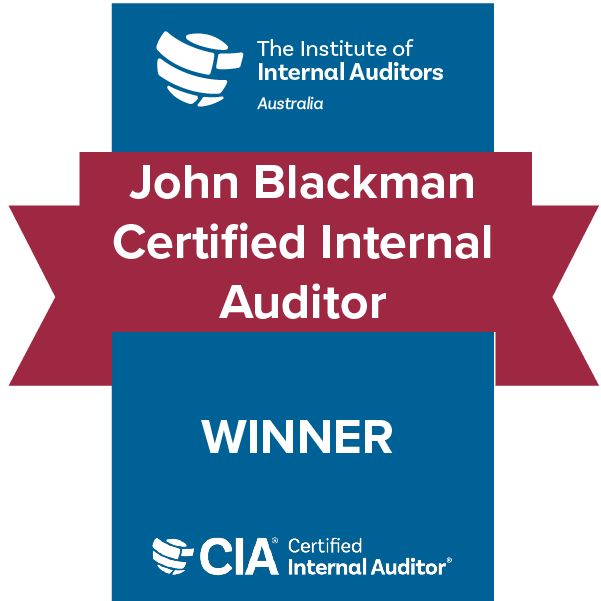 John Blackman Certified Internal Auditor Award 2023 - Credly