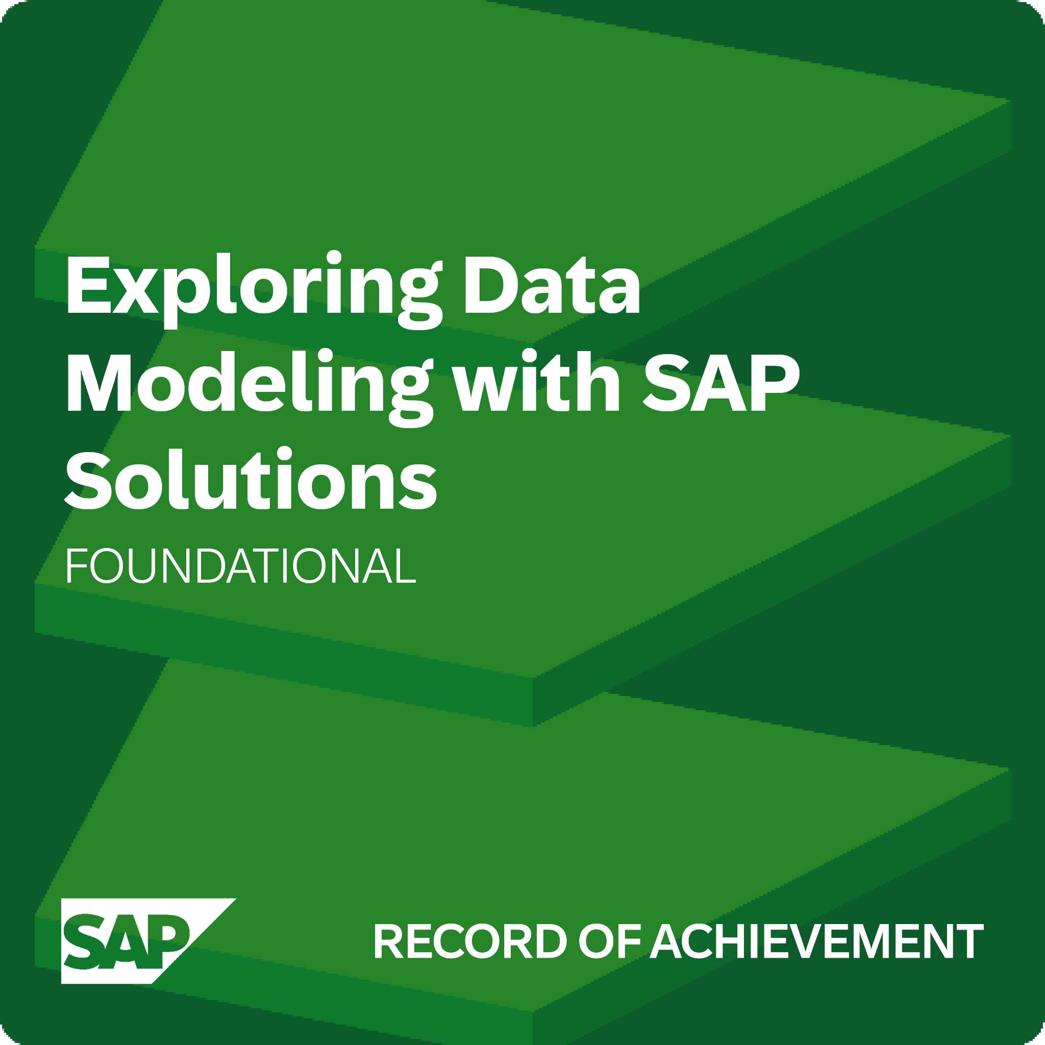 Exploring Data Modeling with SAP Solutions - Record of Achievement - Credly