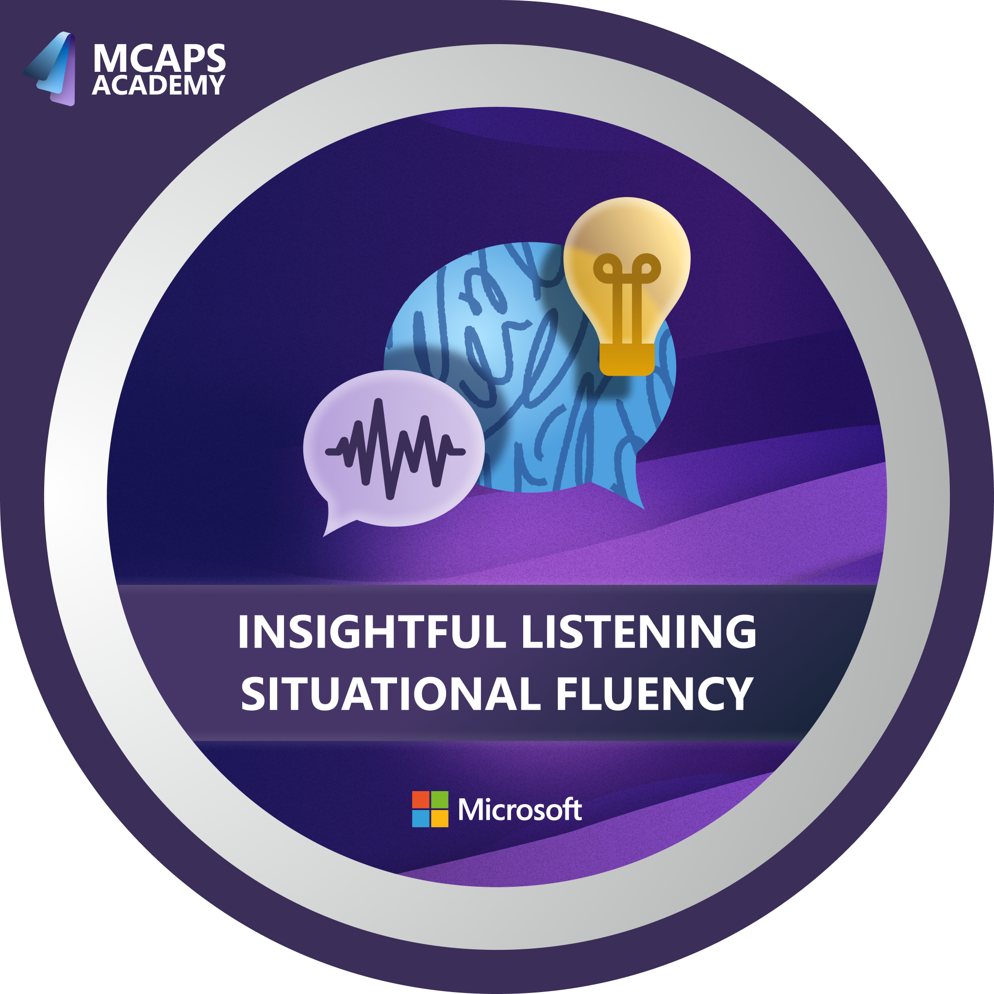 Insightful Listening and Situational Fluency Badge - Credly