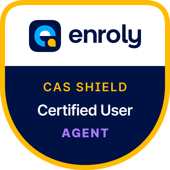 Enroly CAS Shield Certified Agent User - Credly