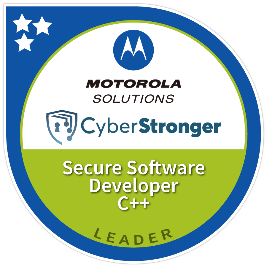 Secure Software Developer: C++ Leader - Credly