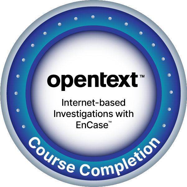 OpenText Course Completion - Internet-based Investigations with EnCase ...