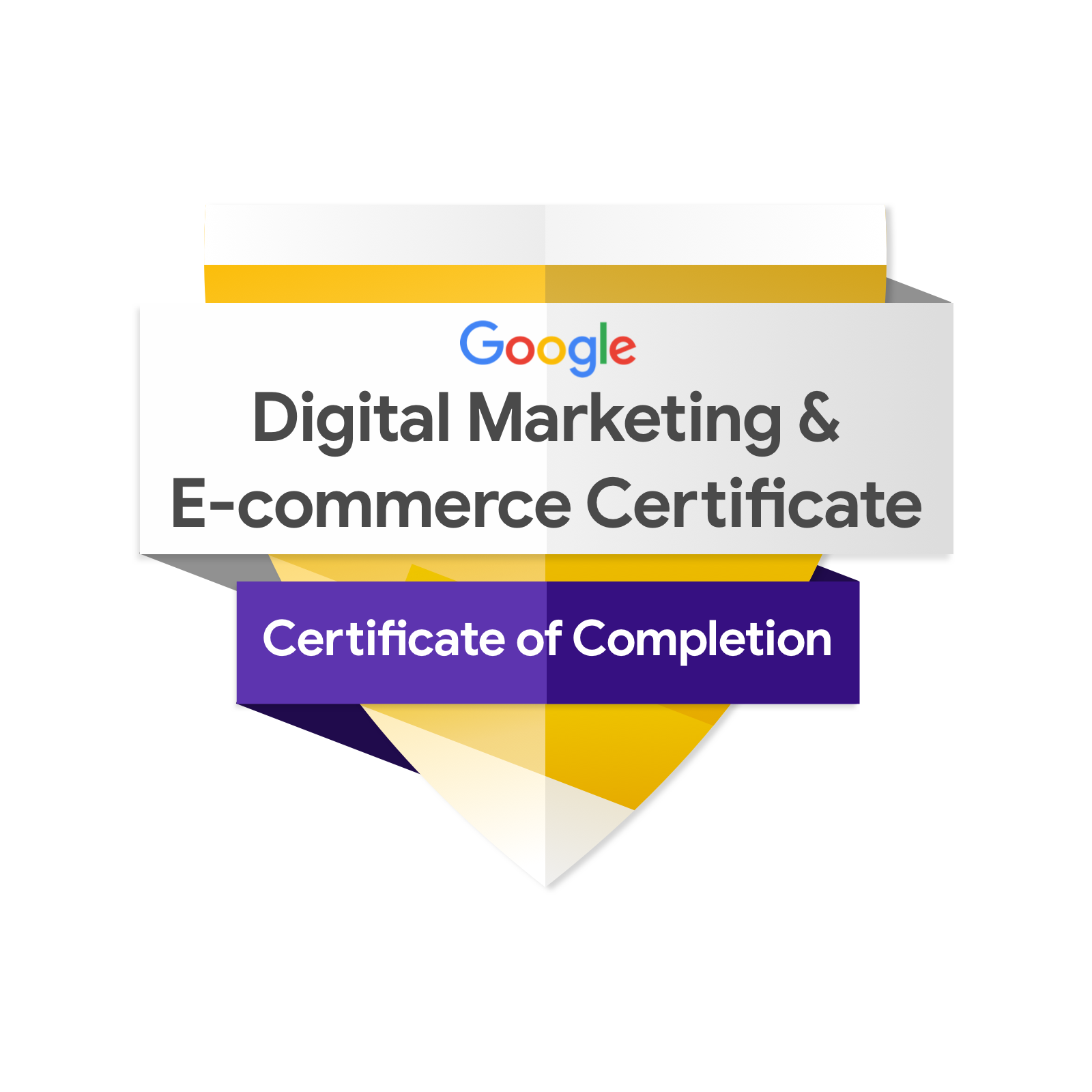 Google Digital Marketing & E-Commerce Certificate - Credly