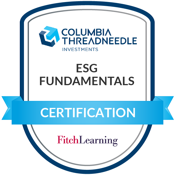 Columbia Threadneedle - ESG Foundations Certificate - Credly