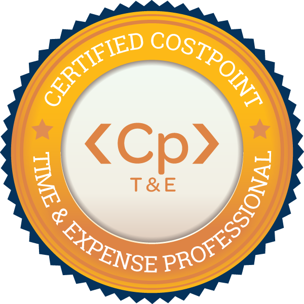 Costpoint Time & Expense Master Certification Exam - Credly