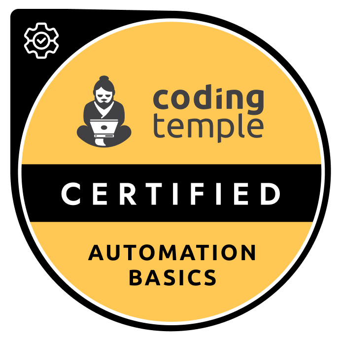 Automation Basics Certified - Credly