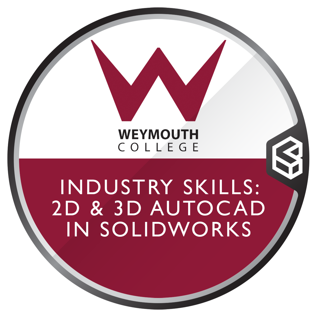 Skills Bootcamp Industry Skills - 2D & 3D Autocad in Solidworks - Credly