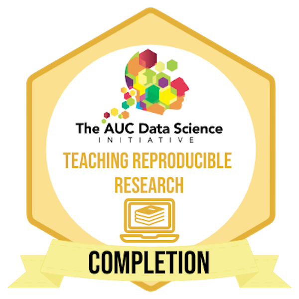 Teaching Reproducible Research Credly