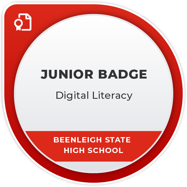 Junior Digital Literacy Badge - Credly