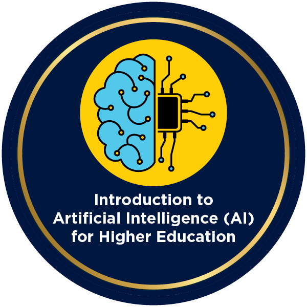 Introduction to Artificial Intelligence (AI) for Higher Education - Credly