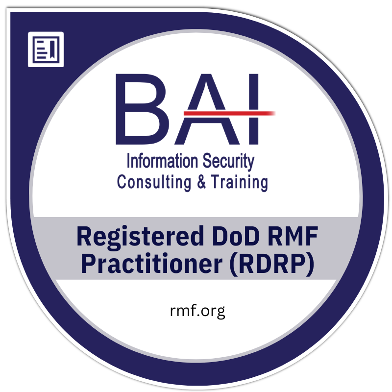 Registered DoD RMF Practitioner (RDRP) - Credly