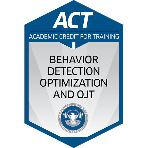 Behavior Detection Optimization and On-the-Job Training - Credly