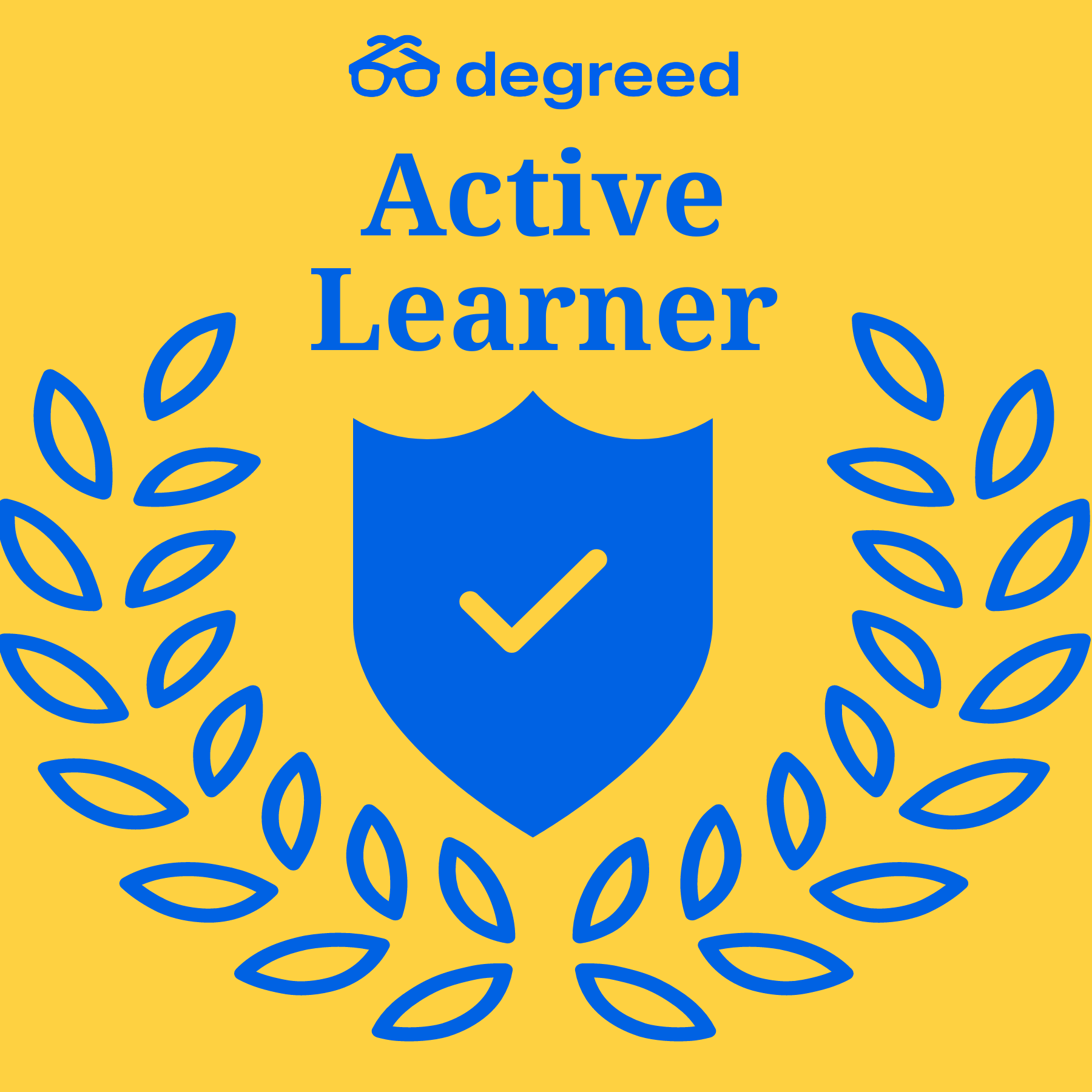 Degreed Active Learner - Credly