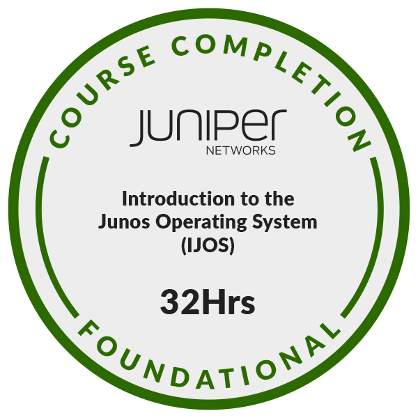 Introduction to the Junos Operating System (IJOS) - Credly