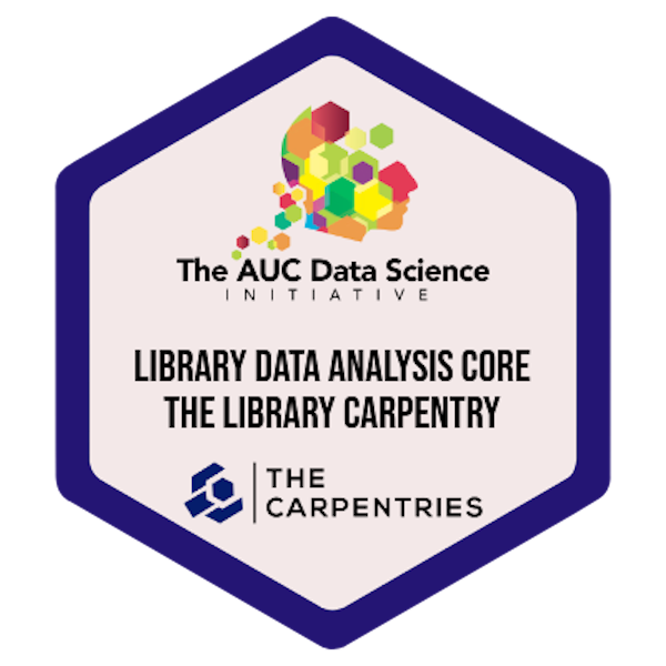 Library Data Analysis with Carpentries - Credly