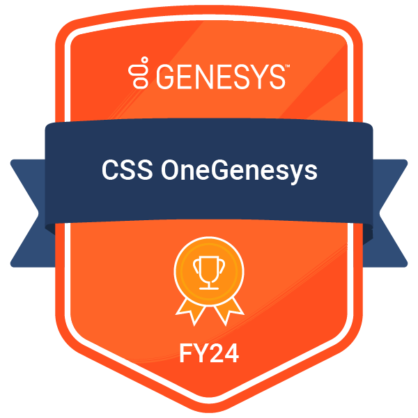 CSS - OneGenesys Award 2024 - Credly