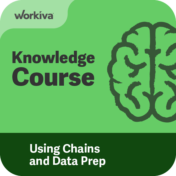 Data Management: Using Chains and Data Prep - Credly