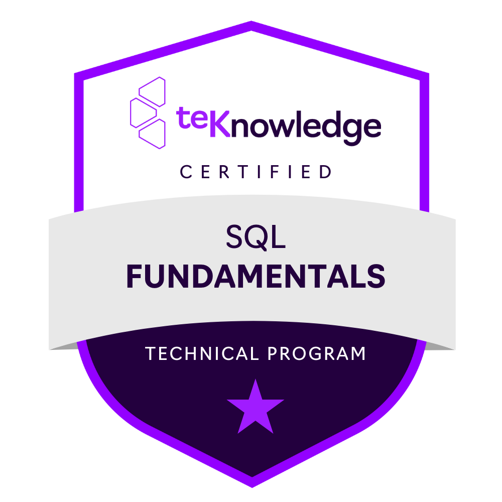 SQL DATABASES FUNDAMENTALS Technical Program - Credly