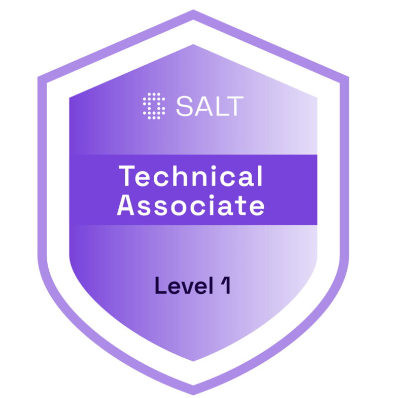 Salt Technical Associate - Credly