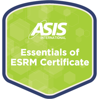 Essentials of ESRM Certificate - Credly