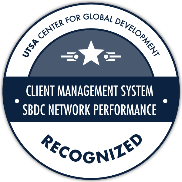 UTSA Center for Global Development: Client Management System for SBDC Network Performance ...