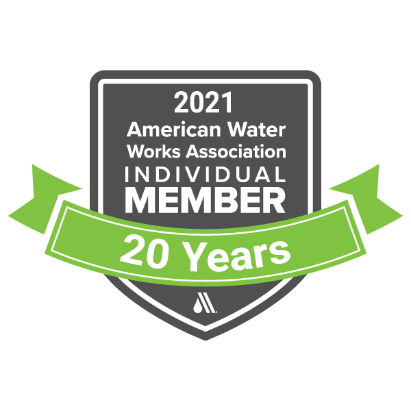AWWA Member Badge - 20 Year Member - Credly