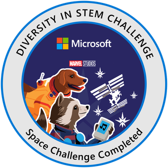 Azure Space: Diversity in STEM Challenge Completion Badge - Credly