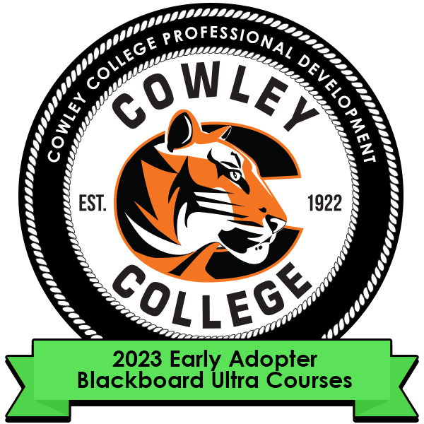 2023 Early Adopter Blackboard Ultra Courses - Credly 2023 Early Adopter Blackboard Ultra Courses - Credly