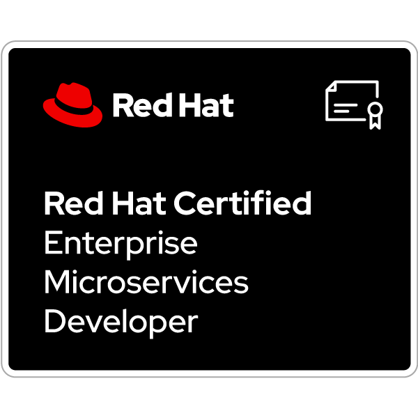 Red Hat Certified Enterprise Microservices Developer - Credly