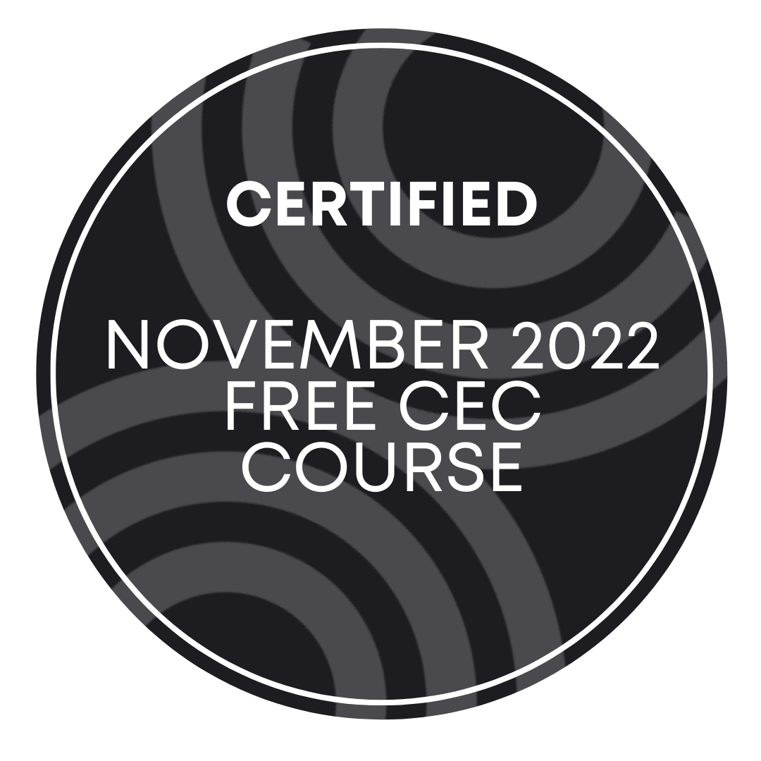 NETWORK November 2022 CEC Course - Credly