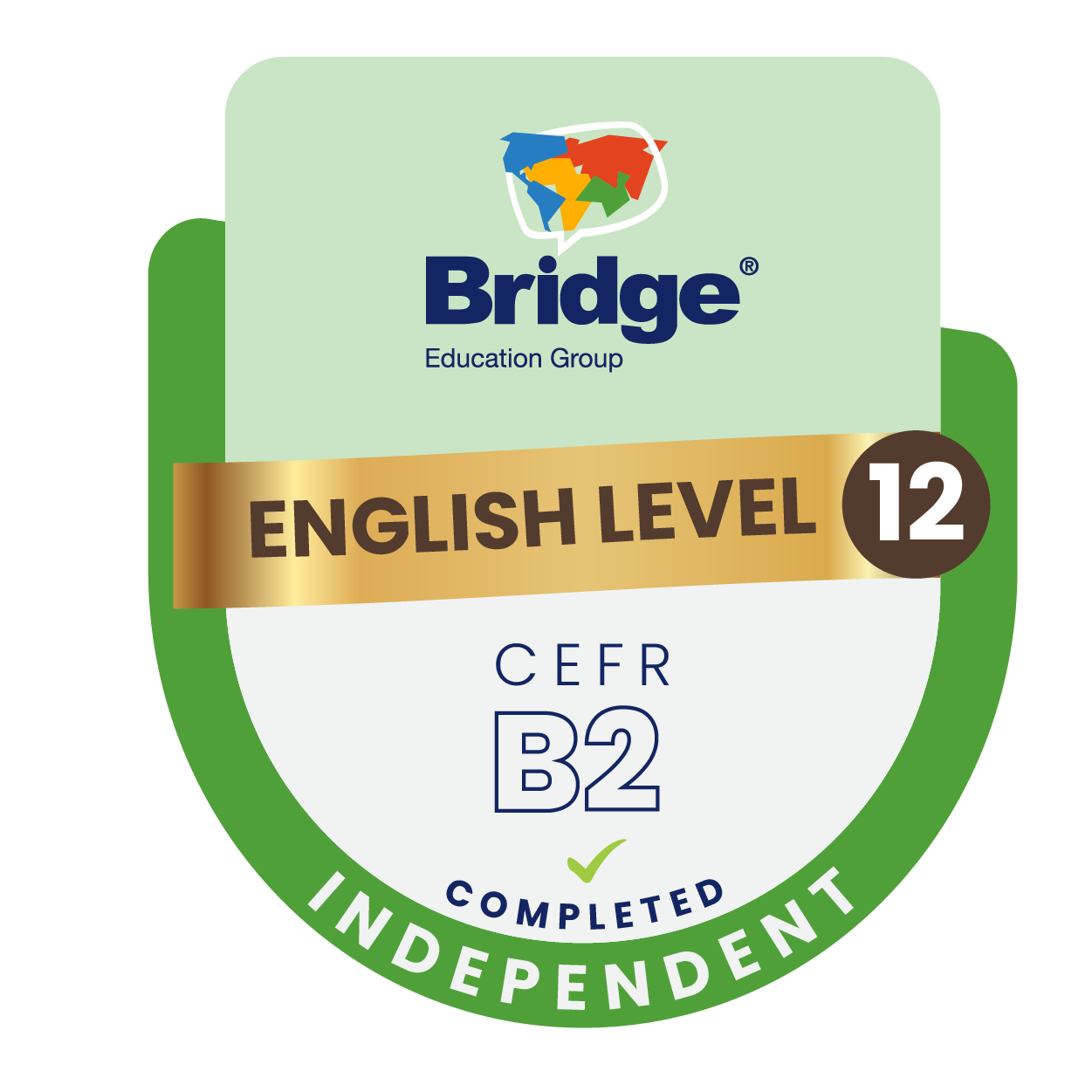 Bridge - English Level 12 - Independent - CEFR B2 - Credly