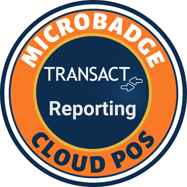 Cloud POS - Reporting Microbadge - Credly