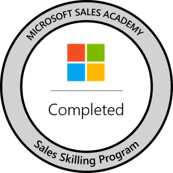 Microsoft Sales Academy - Credly