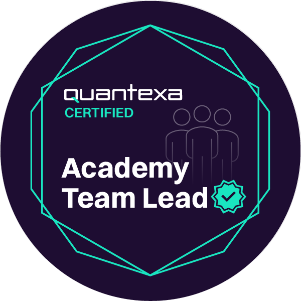 Quantexa Certified Academy Team Lead - Credly Quantexa Certified Academy Team Lead - Credly