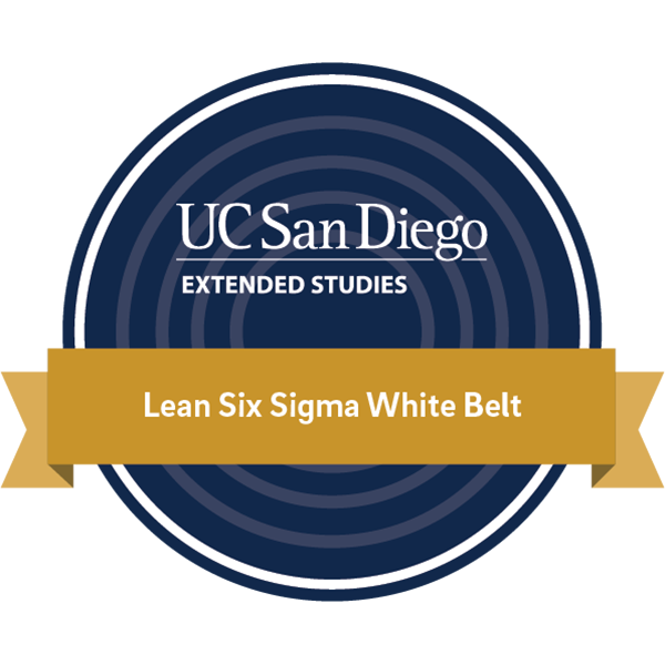 Lean Six Sigma White Belt - Credly