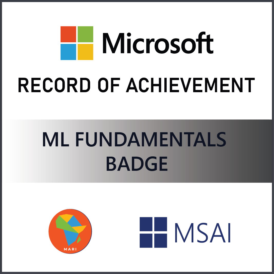 ML Fundamentals Badge - Credly