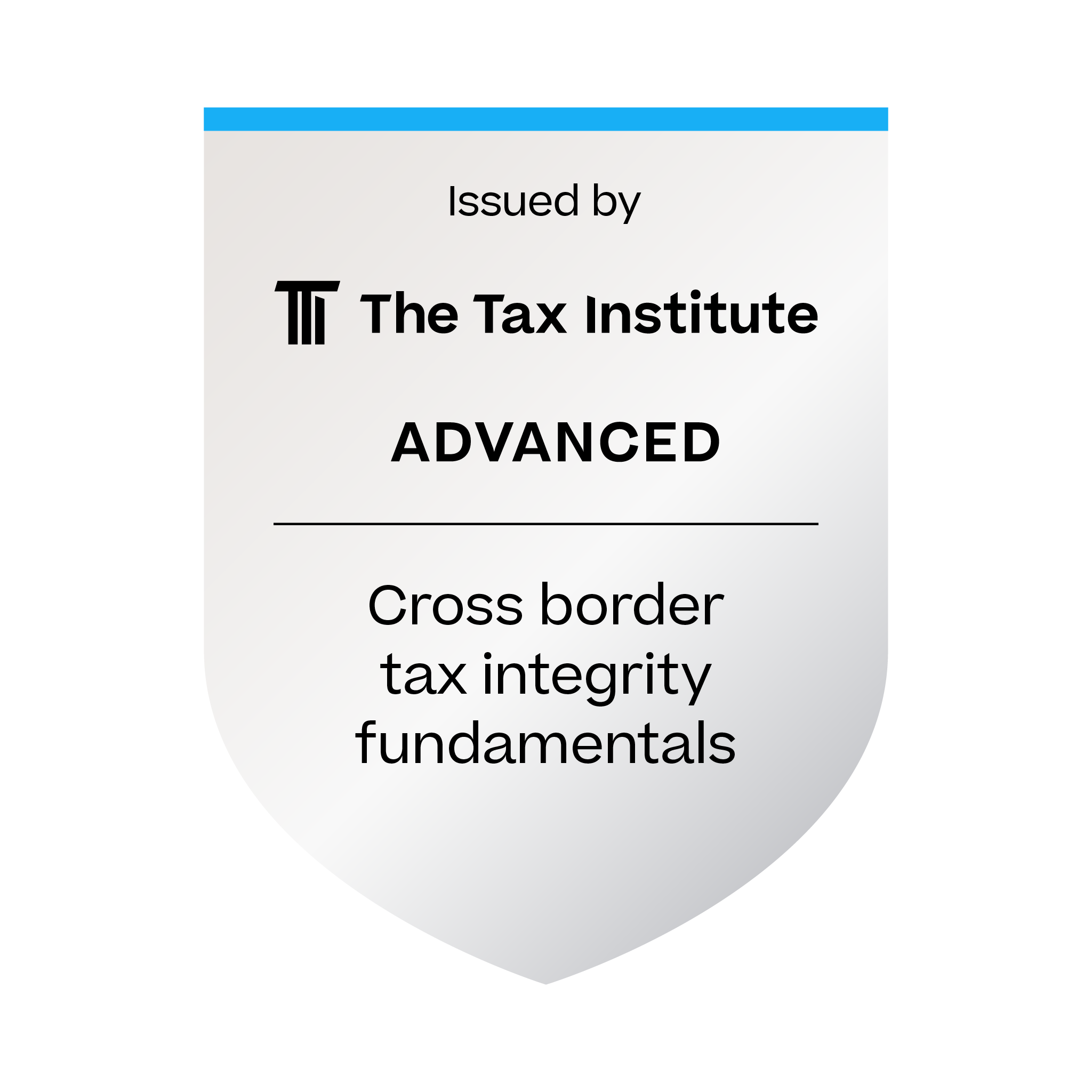 Cross border tax integrity fundamentals - Credly