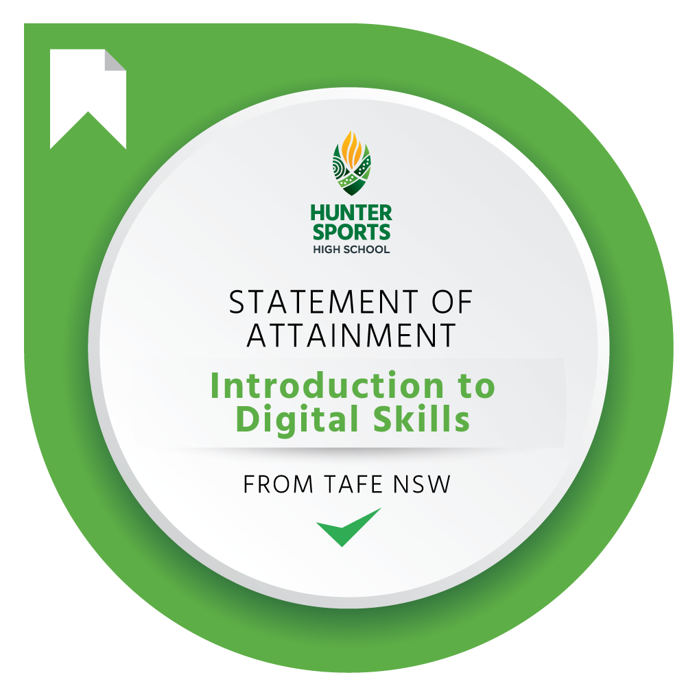 Statement of Attainment in Introduction to Digital Skills - Credly